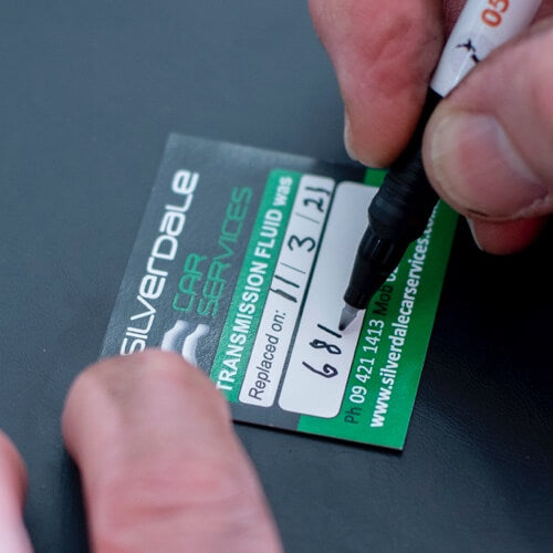 Lube & Service Stickers – Orange Dog